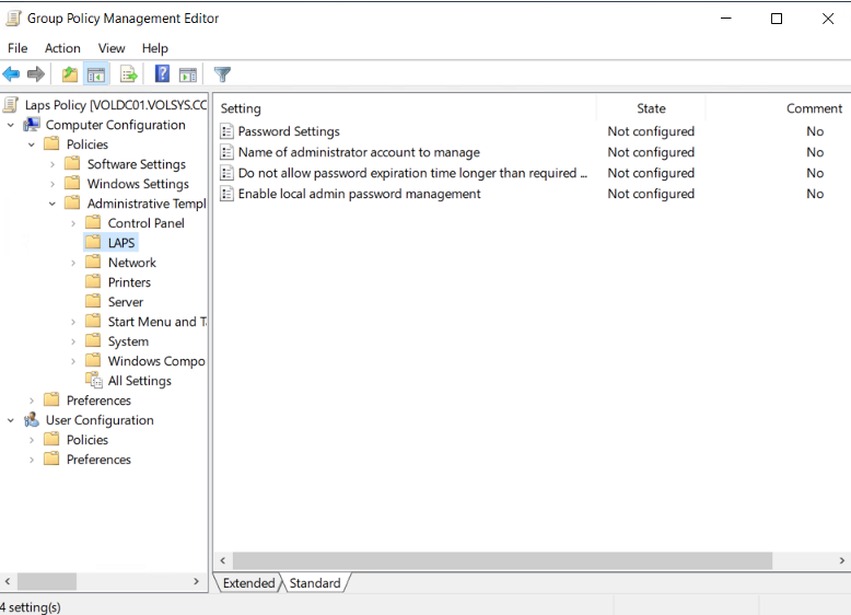 Local Administrator Password Solution LAPS – Active Directory – Cyber ...