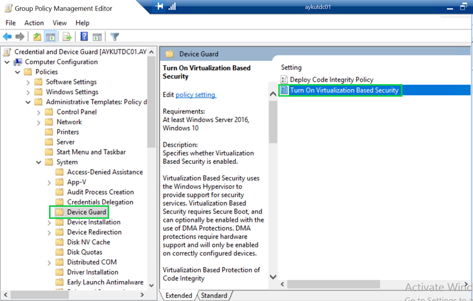 Windows Üzerinde Credential Guard Yapılandırma – Active Directory ...