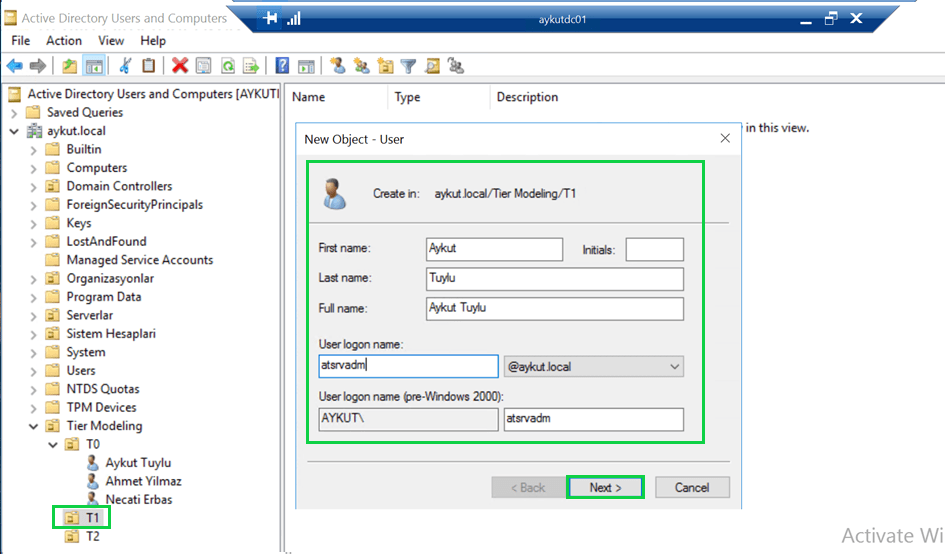 Active Directory Tier Modeling Uygulanması – Active Directory – Cyber ...