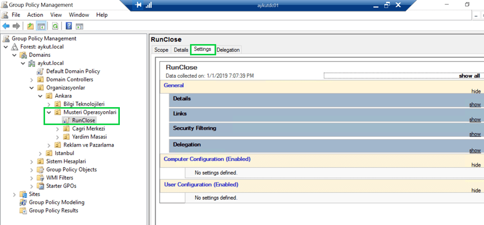 Group Policy Management (GPO) – Active Directory – Cyber Security