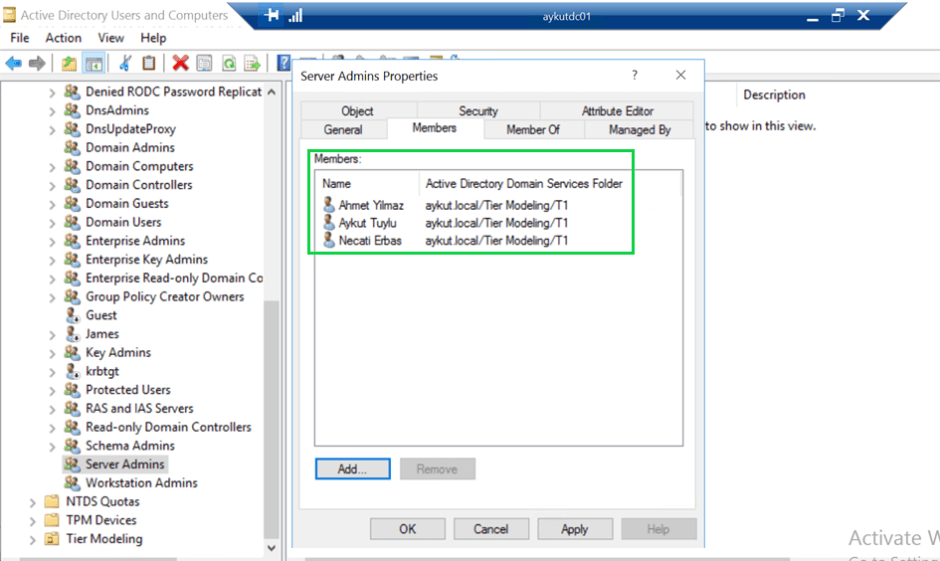 Active Directory Tier Modeling Uygulanması – Active Directory – Cyber ...