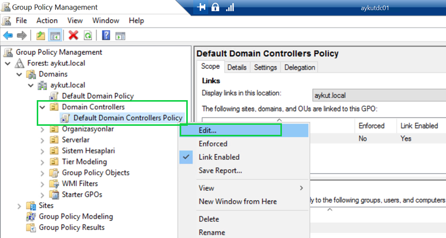 Microsoft Security Baseline Yapısının Uygulanması – Active Directory ...