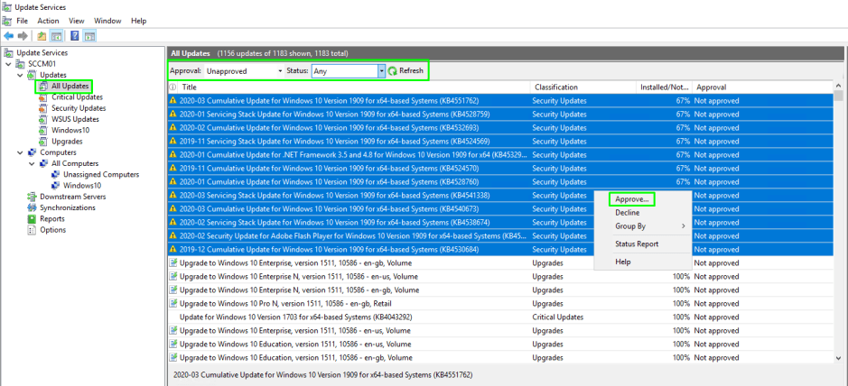 WSUS (Windows Server Update Services) Update Dağıtımı – Active ...