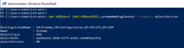 Active Directory Schema Versions – Active Directory – Cyber Security