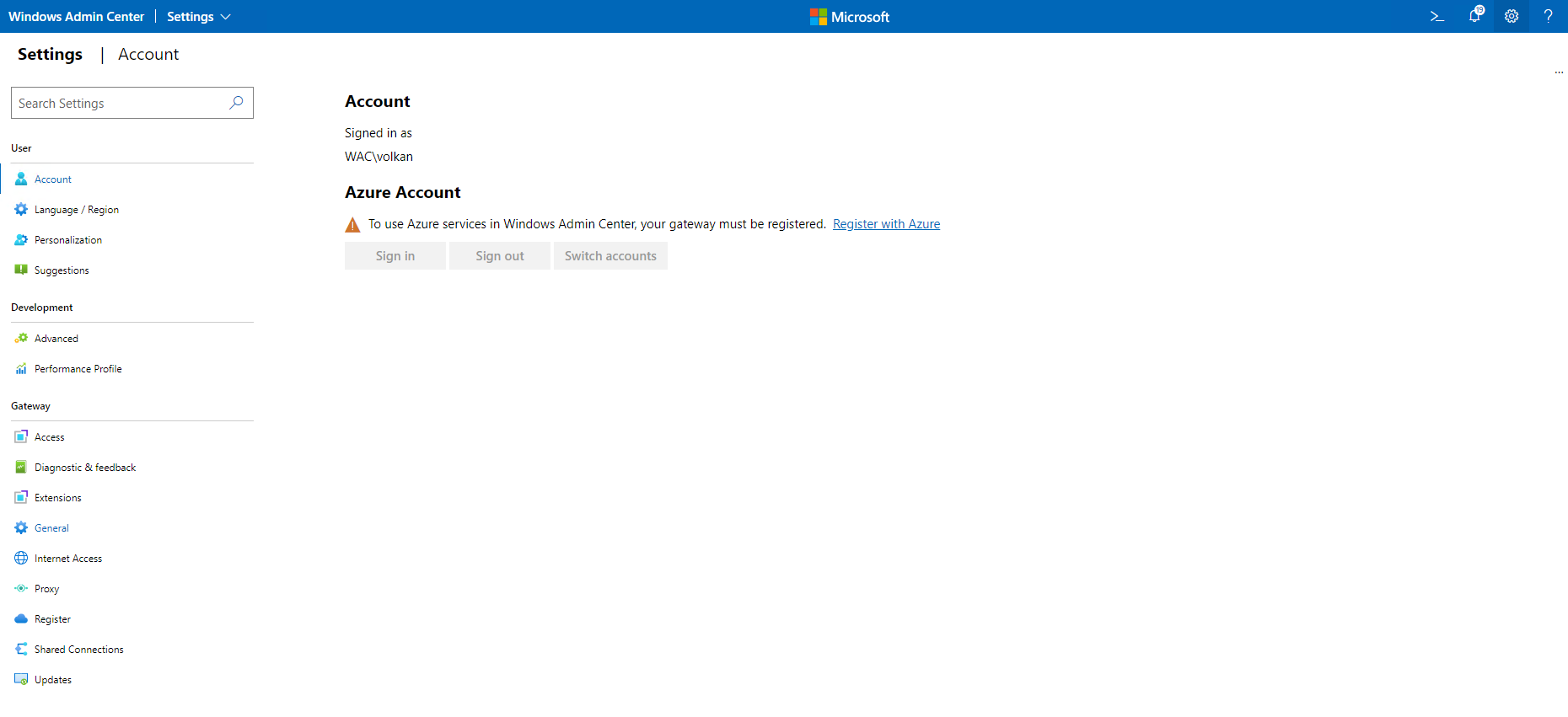 Windows Admin Center Active Directory Extensions Active Directory