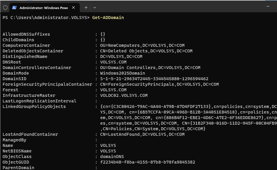 Windows Server 2025 Active Directory FFL – DFL RollBack – Active ...